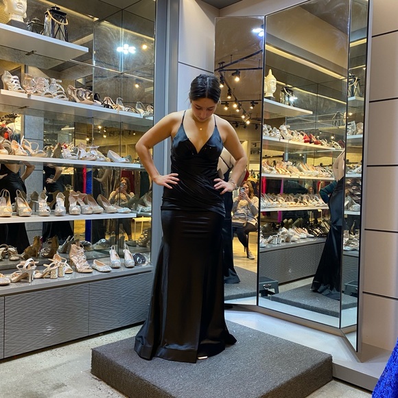 trendz | Dresses | Elegant Black Prom Gown Or Evening Gown | Poshmark
